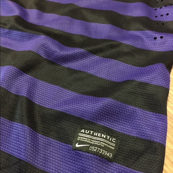 Nike | Tops | Nike Fly Emirates Purple Black Jersey Soccer Sport | Poshmark